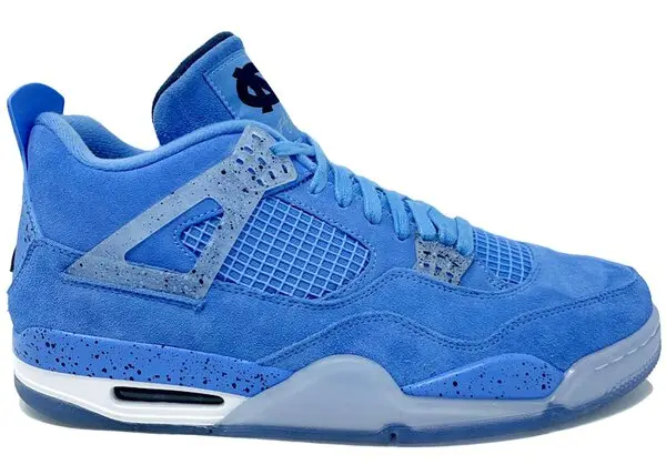 JORDAN 4 Retro Unc Sneakers - University Blue/cool Grey/black