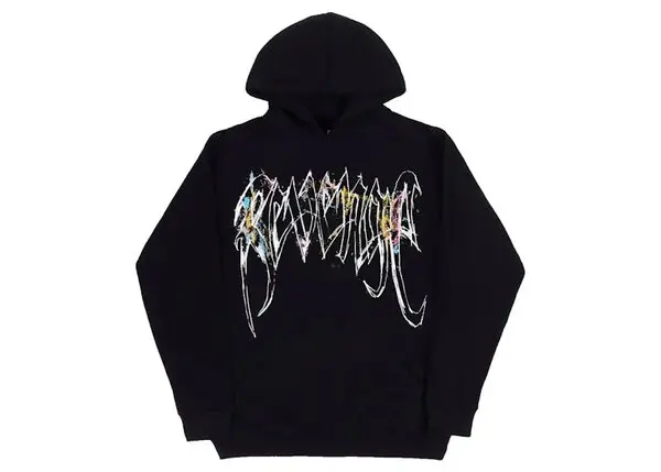REVENGE Printed Hoodie - Black