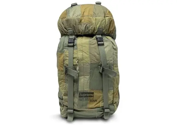 Supreme Junya Watanabe Cdg Patchwork Backpack - Olive