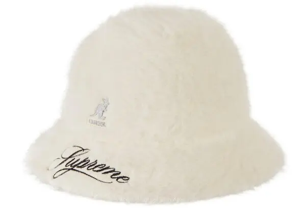 Supreme Kangol Furgora Casual Bucket Hat - White