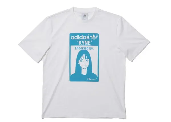 Adidas Stan Smith Kyne Graphic Tee Shirt - White/blue