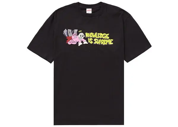 Supreme Knowledge Tee Shirt - Black