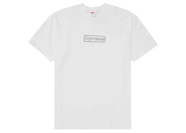 Supreme Kaws Chalk Logo Tee Shirt - White