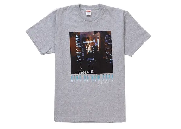 Supreme King Of New York Tee Shirt - Heather Grey