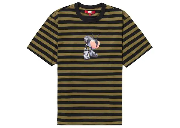 Supreme Junya Watanabe Cdg Stripe Short Sleeve Top - Black