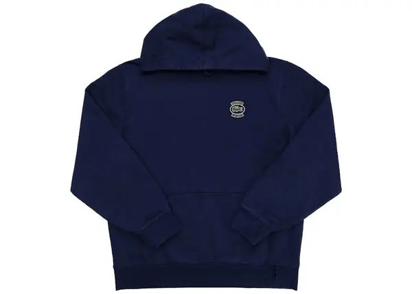 Supreme Lacoste Hooded Sweatshirt - Navy