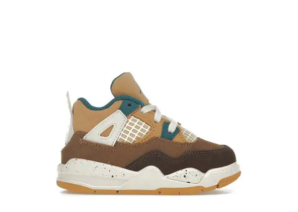 JORDAN 4 Retro Toddler Sneakers - Cacao Wow/geode Teal/ale Brown