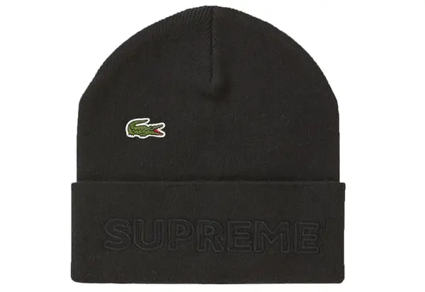 Supreme Lacoste Beanie - Black