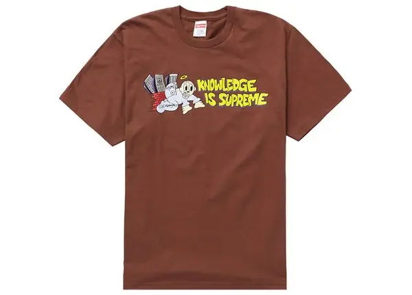 Supreme Knowledge Tee Shirt - Brown