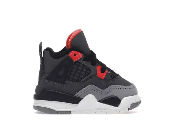 JORDAN 4 Retro Bloodline Toddler Sneakers - Dark Grey/infrared 23/black