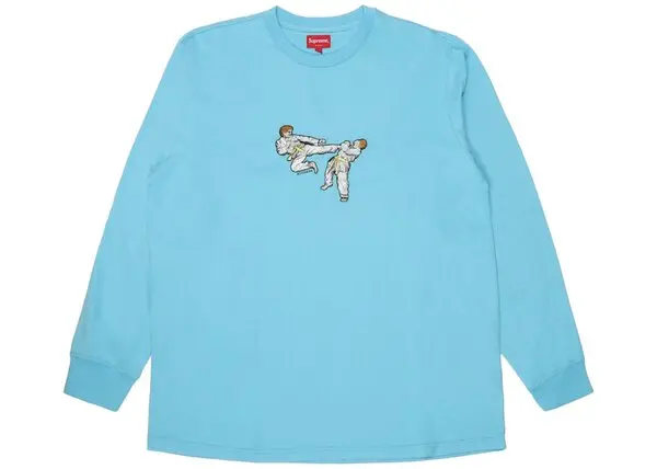 Supreme Karate Tee Shirt - Light Blue
