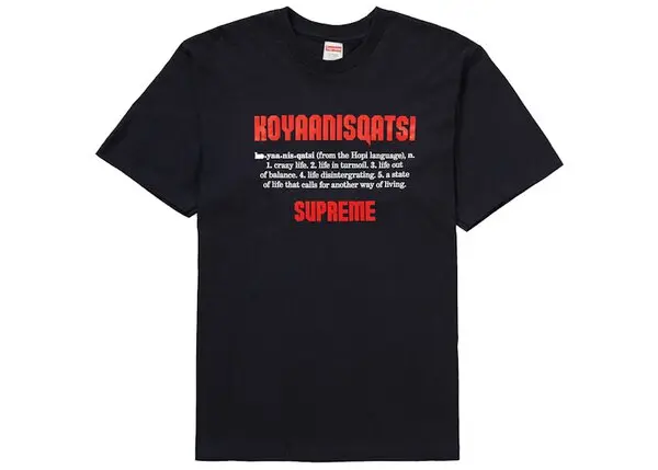 Supreme Koyaanisqatsi Tee Shirt - Navy