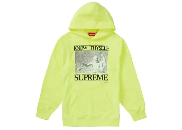 Supreme Know Thyself Hooded Sweatshirt - Bright Yellow