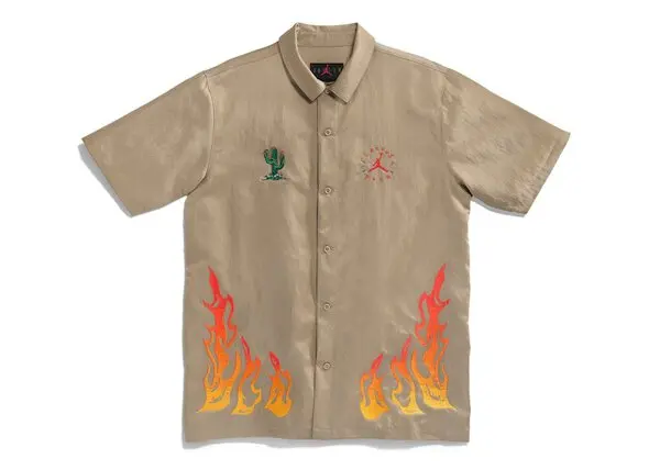 TRAVIS SCOTT Cactus Jack X Jordan Button Down Shirt