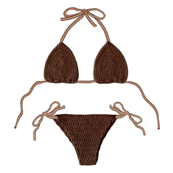 TRAVIS SCOTT Cactus Jack Crochet Bikini - Brown