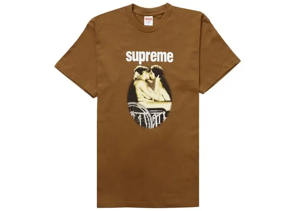 Supreme Kiss Tee Shirt - Light Brown