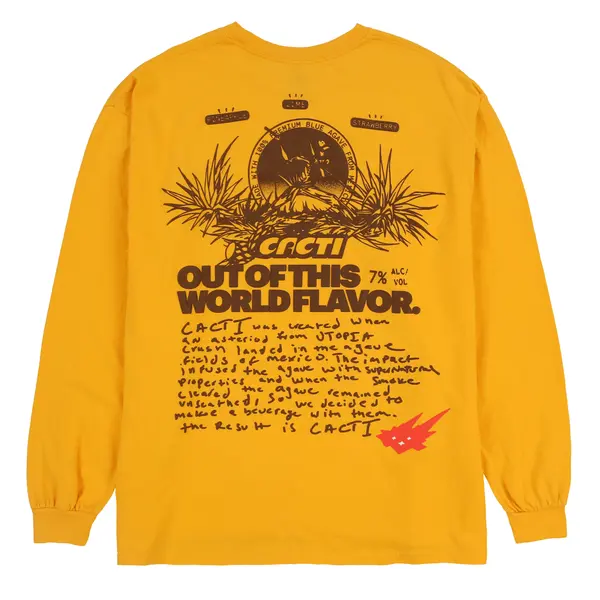 TRAVIS SCOTT Cacti Mono Seal Heritage Long Sleeve Tee Shirt