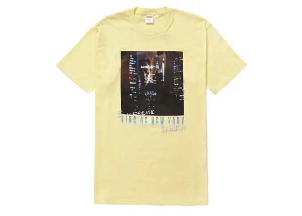 Supreme King Of New York Tee Shirt - Pale Yellow