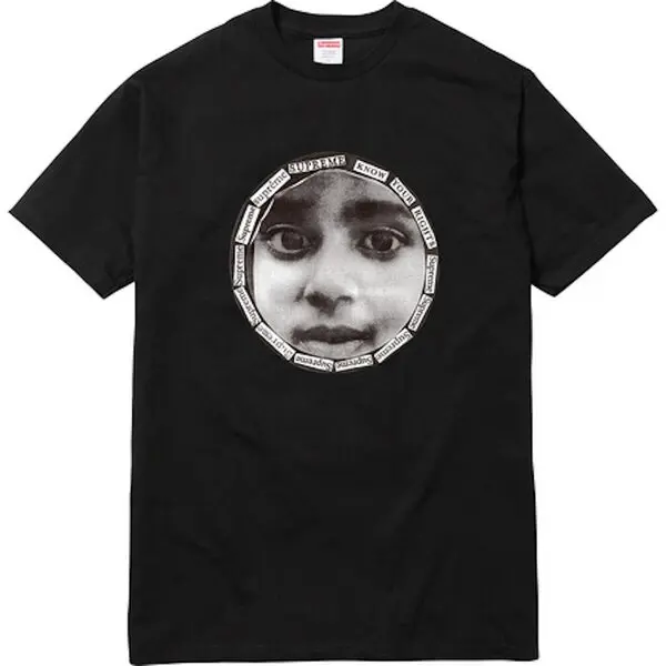 Supreme Know Your Rights Tee Shirt - Black