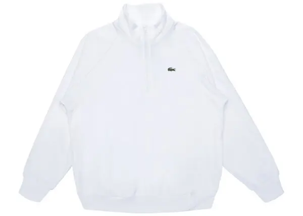 Supreme Lacoste Velour Halfzip Track Top - White