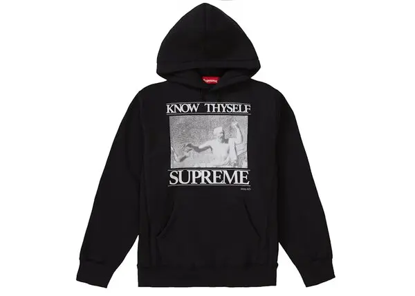 Supreme Know Thyself Hooded Sweatshirt - Black
