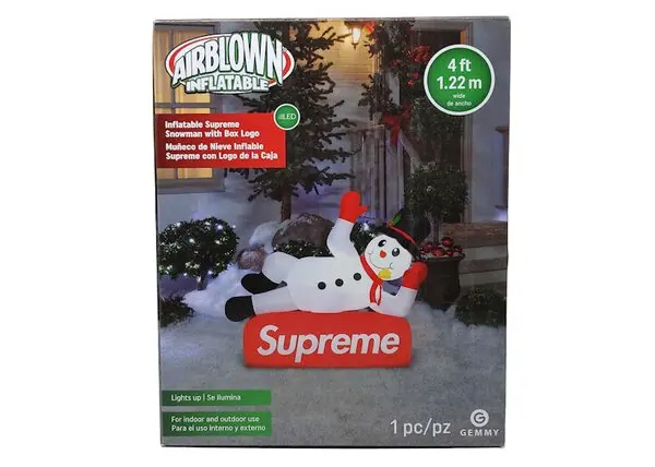Supreme Large Inflatable Snowman - White