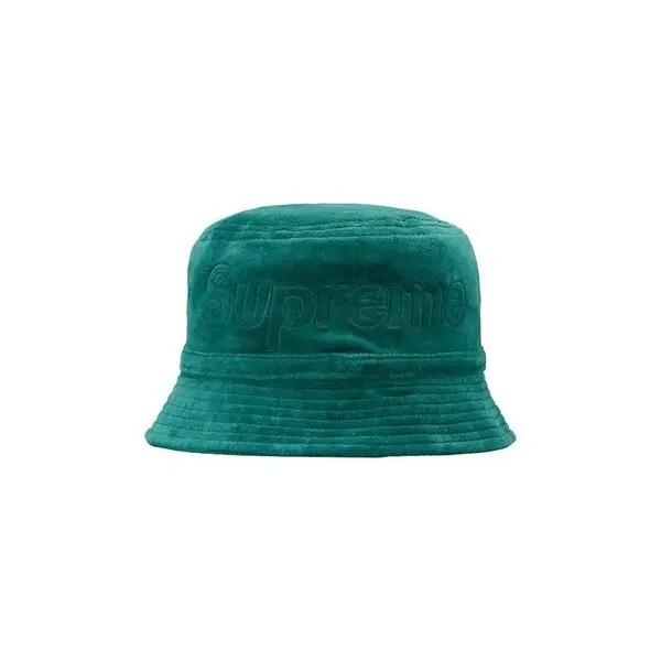 Supreme Lacoste Velour Crusher Hat - Teal