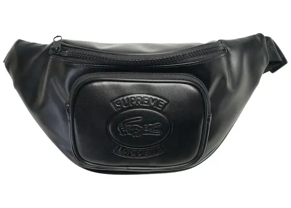 Supreme Lacoste Waist Bag - Black