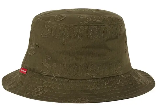 Supreme Lasered Twill Crusher Hat - Olive