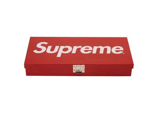 Supreme Large Metal Storage Box - Red