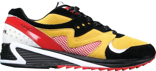 Saucony Grid 8000 Bodega Classifieds Sneakers - Yellow/blackone-colorred