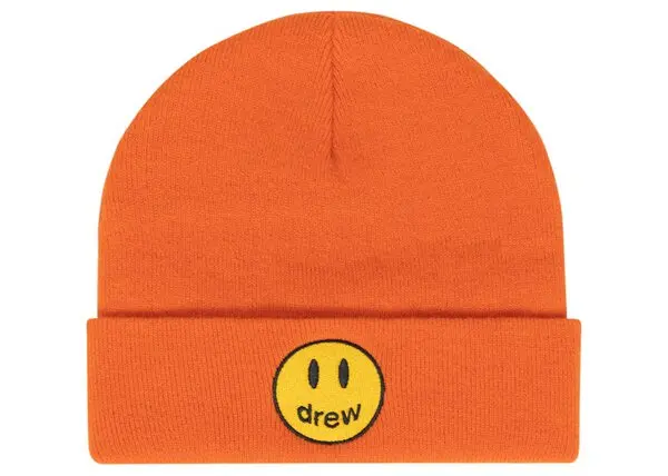 Drew House Mascot Rib Beanie - Orange