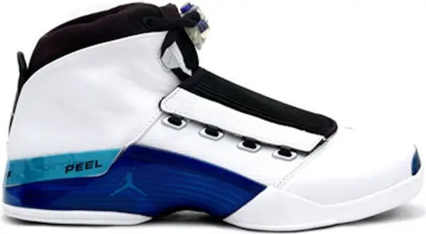 JORDAN 17 Og Wizards Home Sneakers - White/college Blue/black