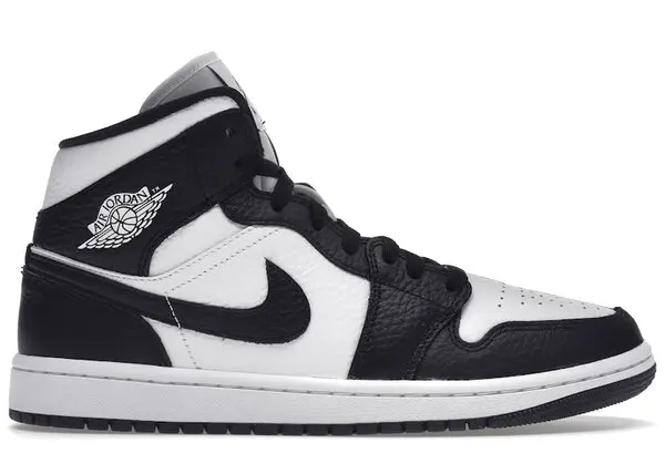 JORDAN 1 Mid Split Sneakers - White/black