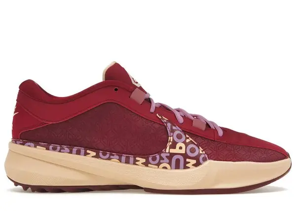 Nike Zoom Freak Alphabet Bros Sneakers - Noble Red/desert Berry/guava Ice