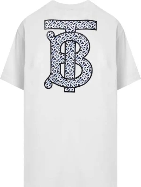 Burberry Monogram Motif Cotton Oversized T-shirt - White