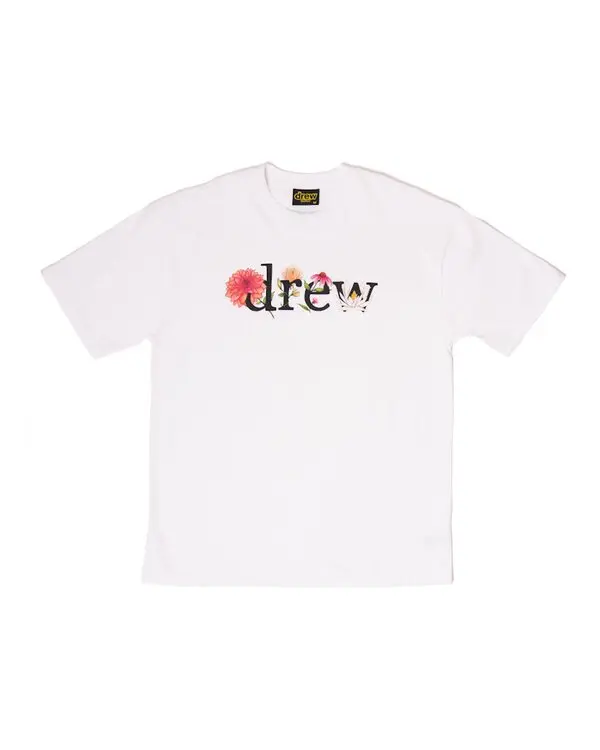 Drew House Floral Drew Short Sleeve Tee Shirt - White