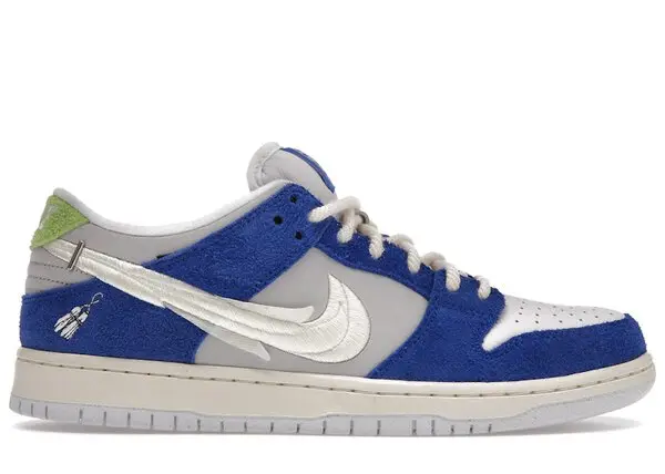 Nike Dunk Low Pro Fly Streetwear Gardenia Sneakers - Game Royal/sail/grey Fog