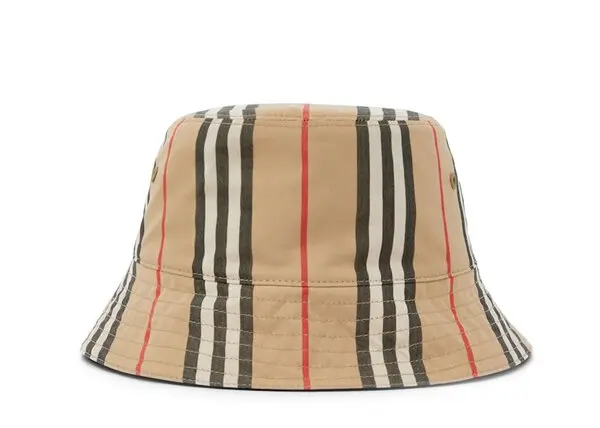 Burberry Icon Stripe Bucket Hat - Archive Beige