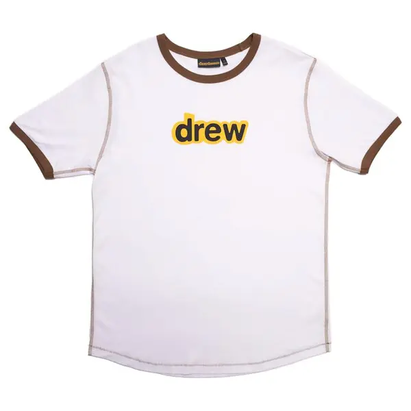 Drew House Secret Ringer Tee Shirt - Brown