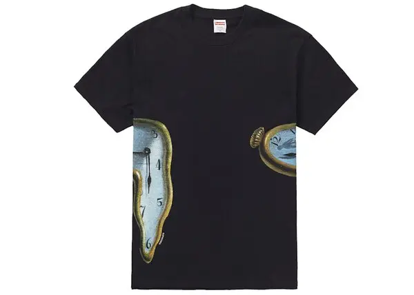 Supreme The Persistence Of Memory Tee Shirt - Black