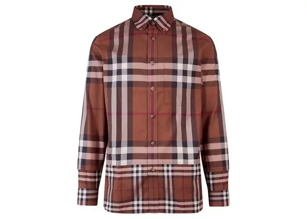 Burberry Tartan Motif Cotton Shirt