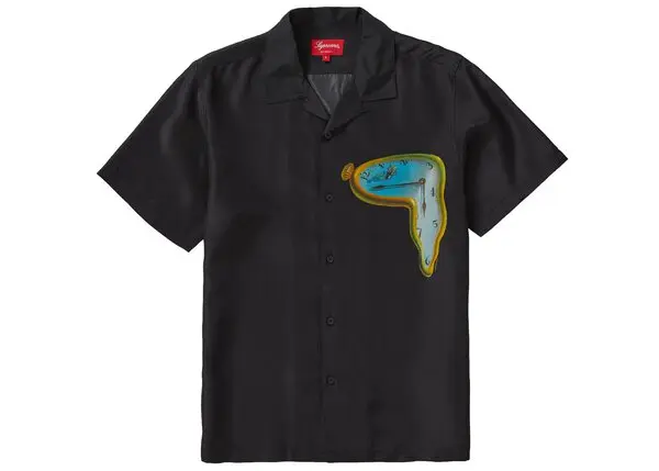 Supreme The Persistence Of Memory Silk Short Sleeve Shirt