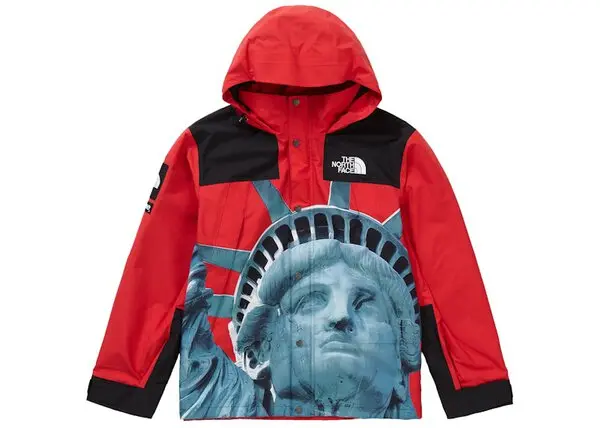 Supreme The North Face Statue Of Liberty Mountain Jacket - Red