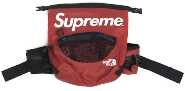 Supreme The North Face Waterproof Waist Bag - Red | Editorialist