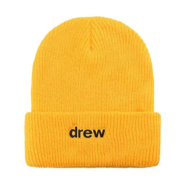 Drew House Secret Waffle Beanie - Golden Yellow