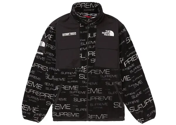 Supreme The North Face Steep Tech Fleece Jacket - Black