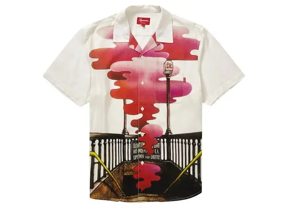 Supreme The Velvet Underground Rayon Short Sleeve Shirt - White