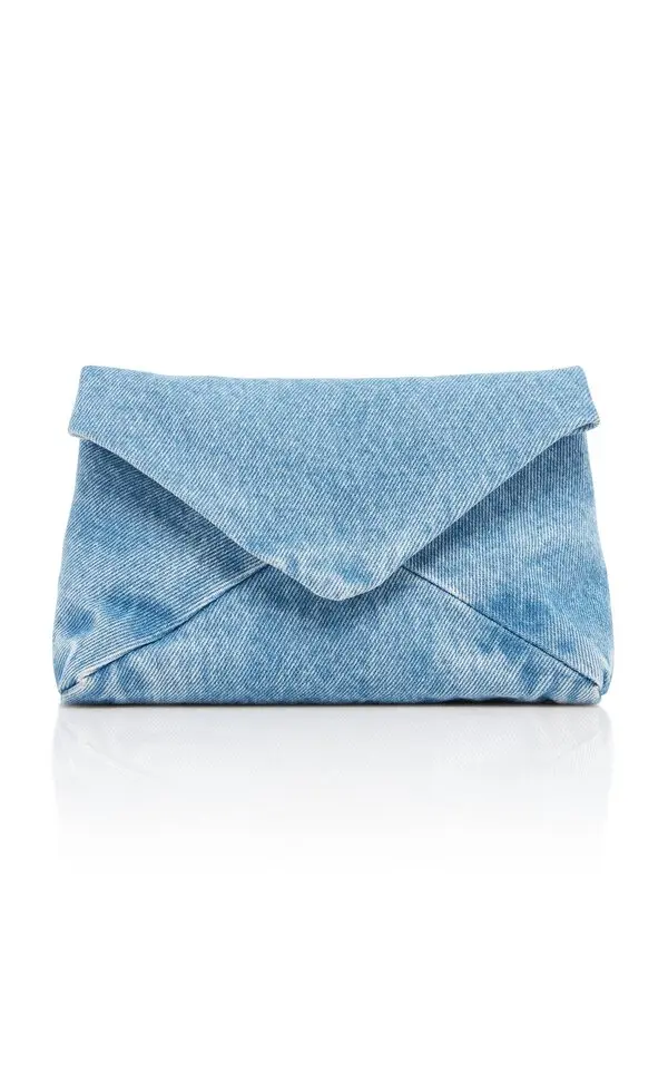Dries Van Noten Denim Envelope Clutch