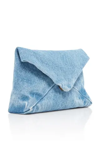 Dries Van Noten Denim Envelope Clutch
